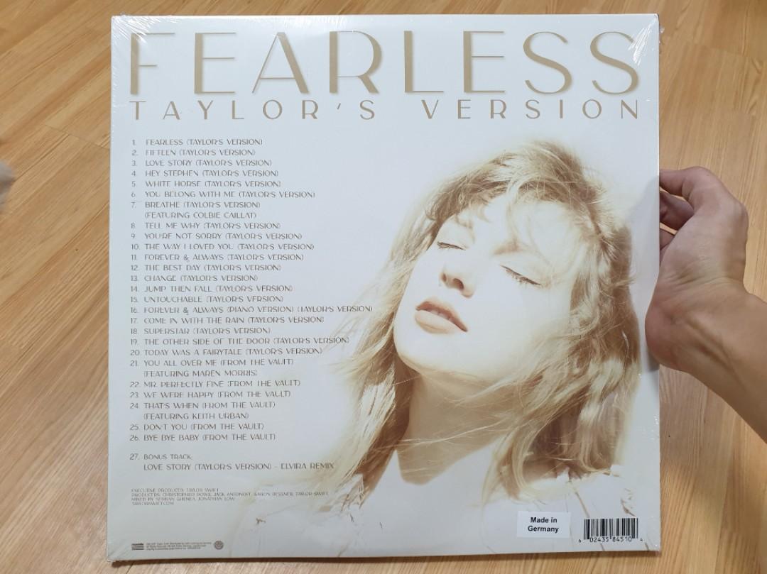 FEARLESS VINYL - Taylor Swift, Hobbies & Toys, Music & Media, CDs ...
