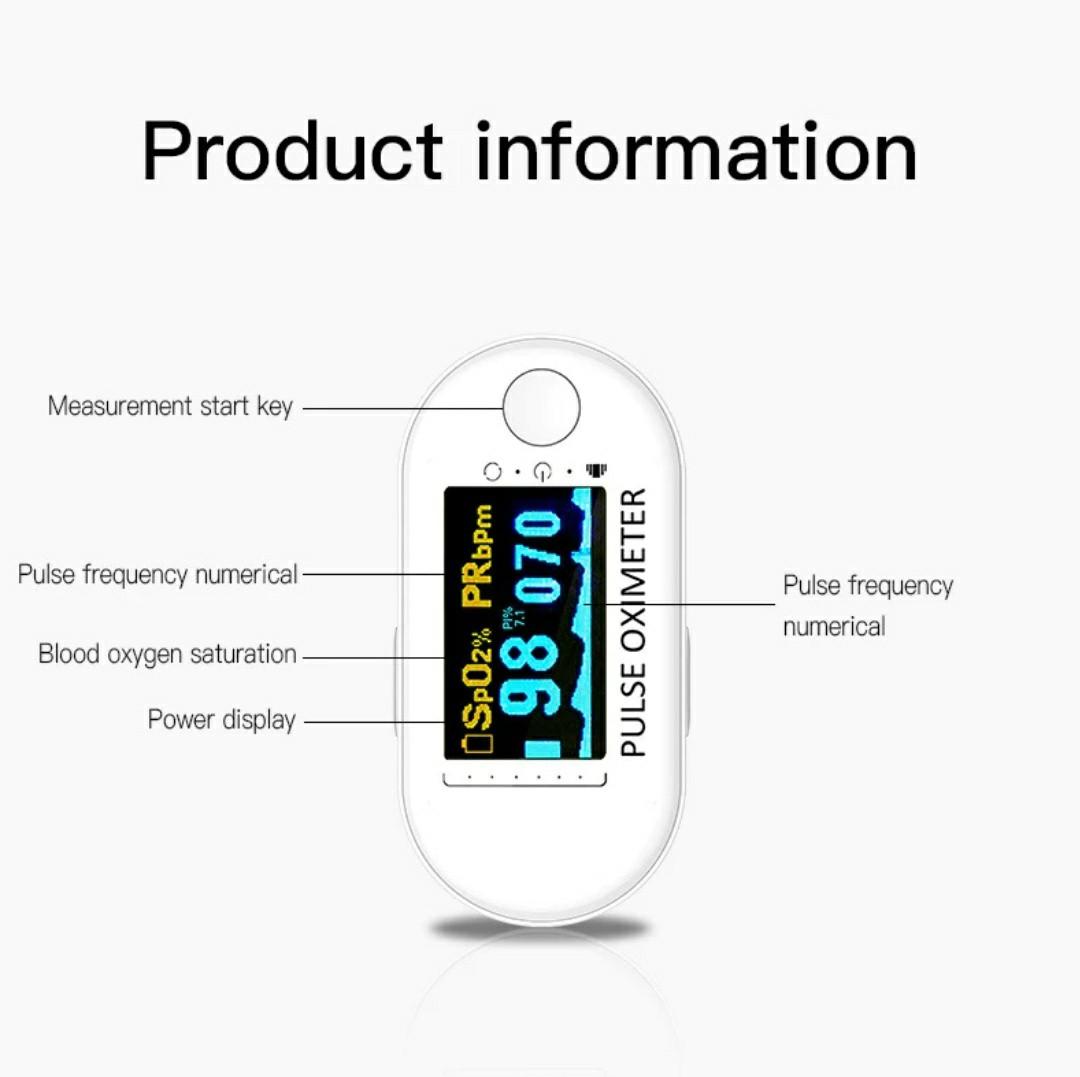 Finger Oximeter Finger tip Pulse oximeter Spo2 PR Pulse Oximeter With ...