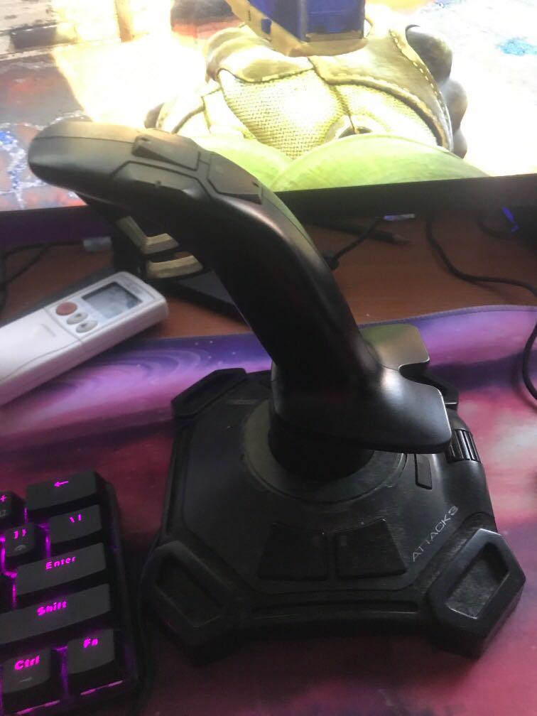 Flight Sim Joystick Plane Video Gaming Gaming Accessories