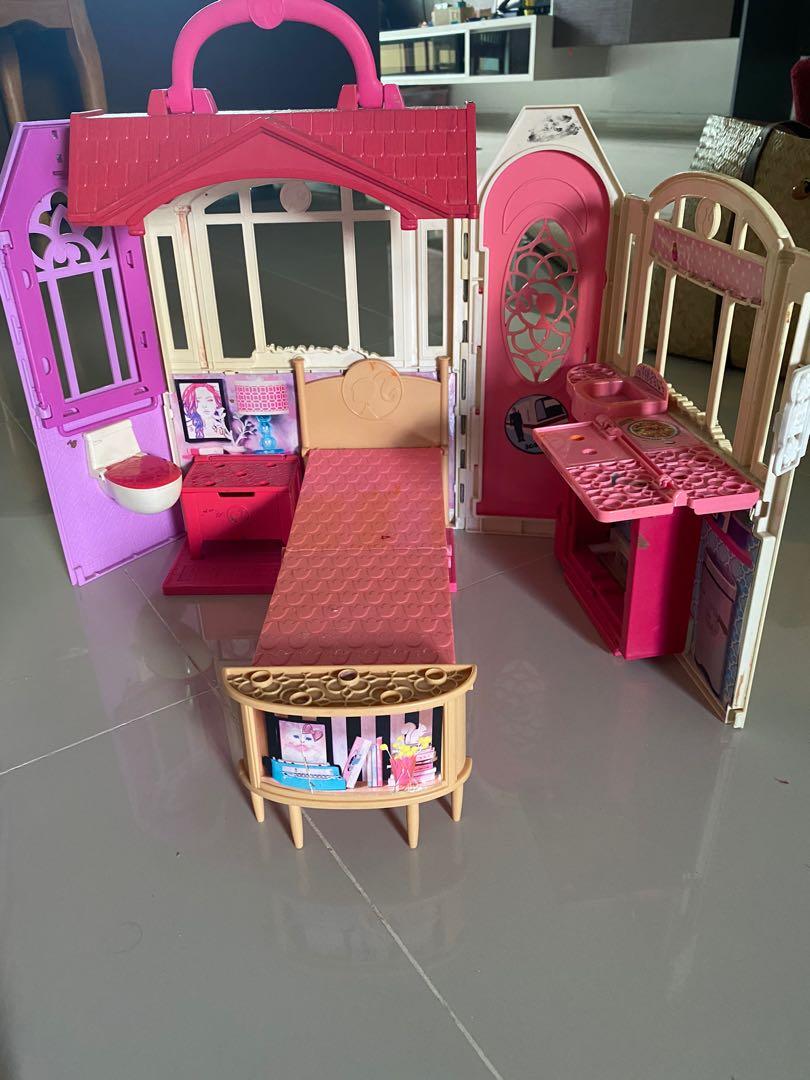 Foldable Barbie play house, Babies & Kids, Infant Playtime on Carousell