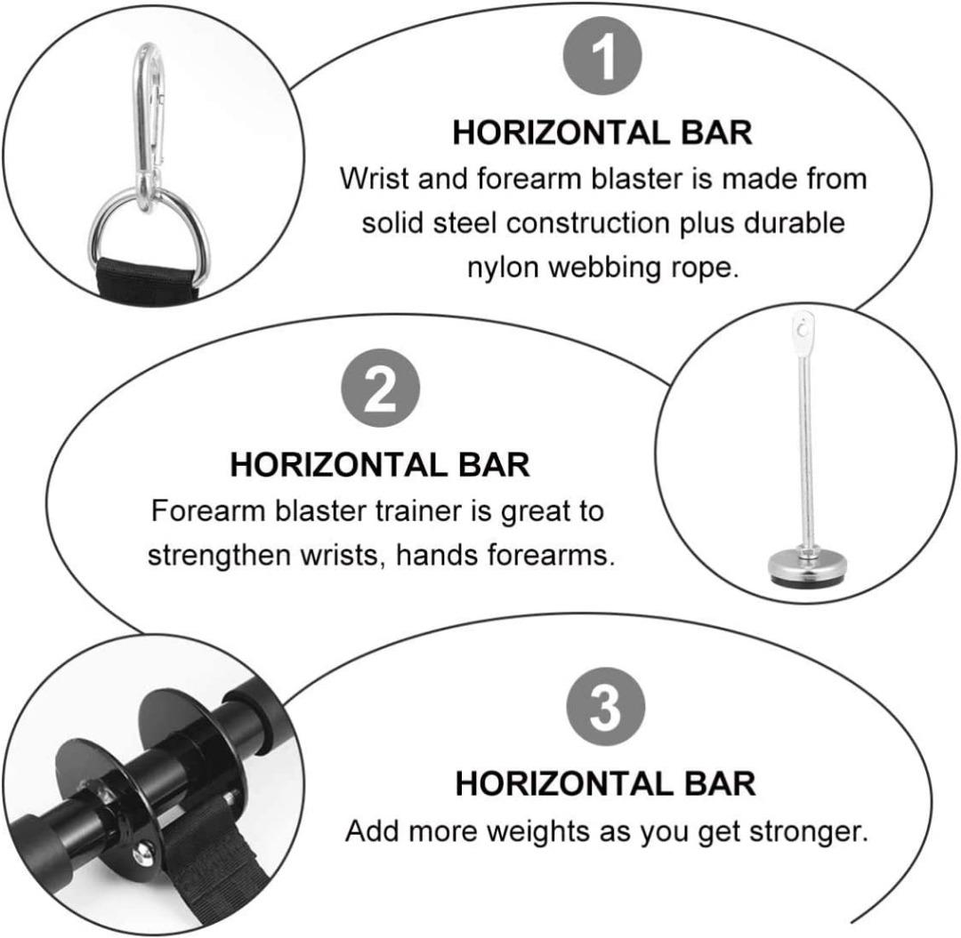 Forearm Wrist Roller Trainer Weight-bearing Pulley and Rally Belt ...