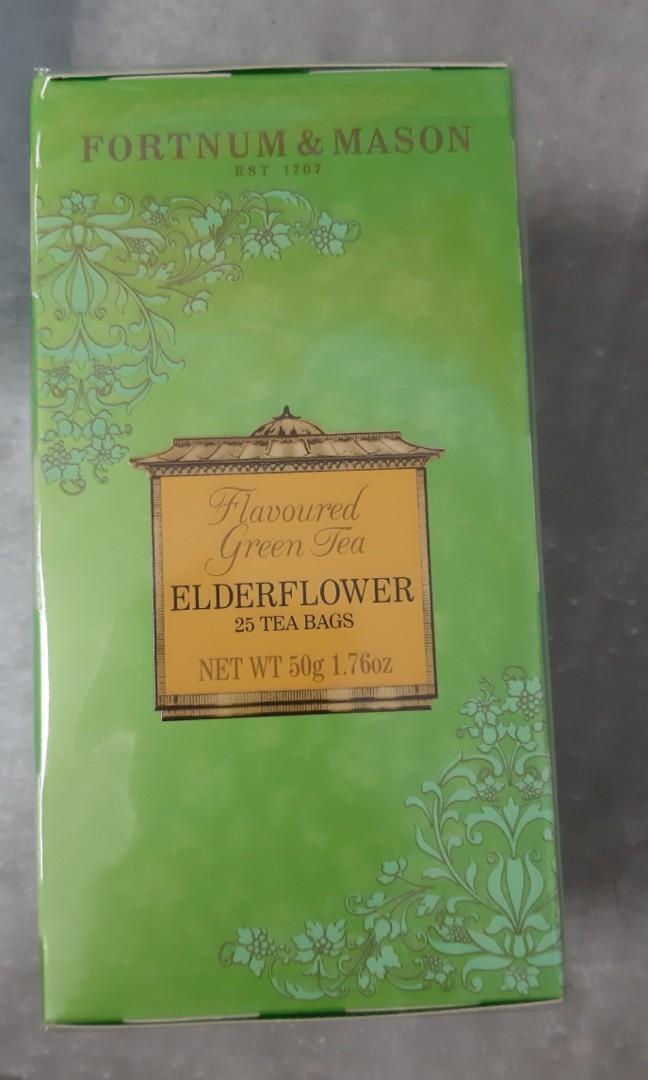FORTNUM AND MASON GREEN TEA WITH ELDERFLOWER TEA BAGS (25 BAGS), Food ...