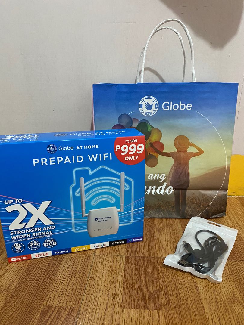 Globe prepaid wifi at home (with free cable for your car), Computers ...