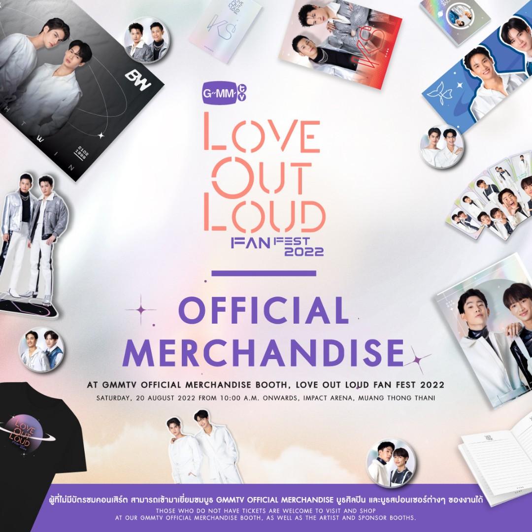 [GO] GMMTV LOVE OUT LOUD FAN FEST MERCH, Hobbies & Toys, Memorabilia & Collectibles, Fan ...