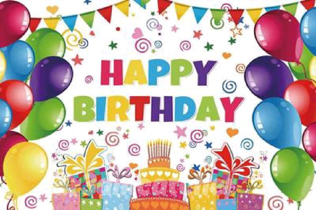 Happy Birthday cloth banner backdrop 120cm by 80cm! Good deal! cartoon ...