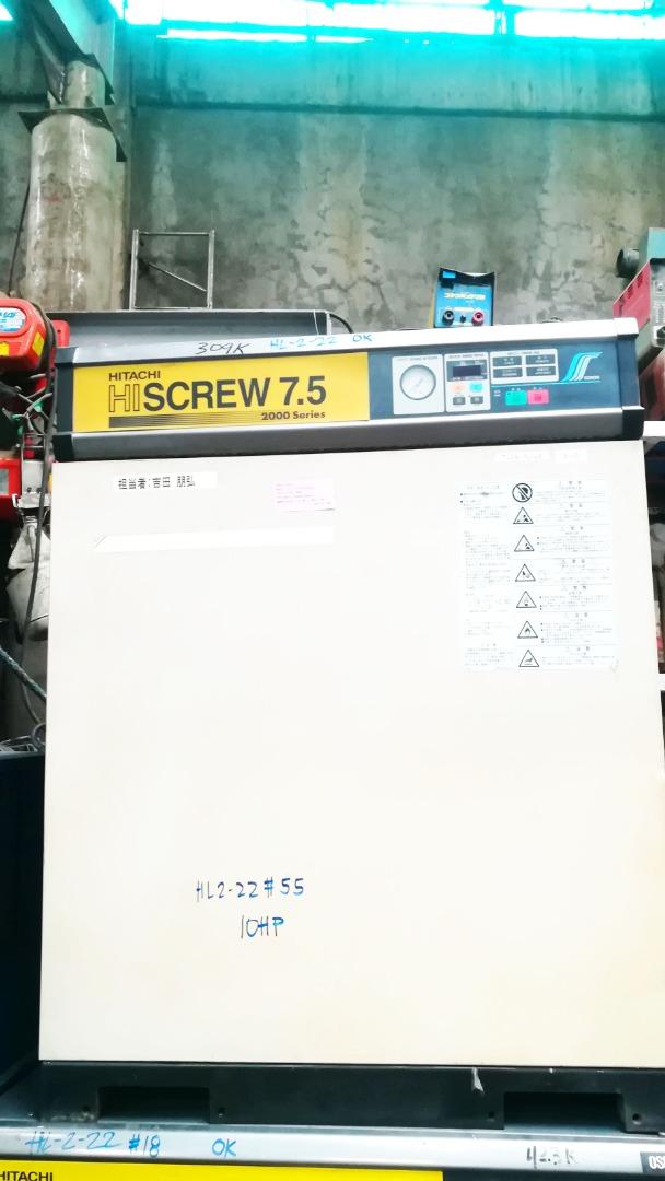 Hitachi Screw Compressor 7.5kw 10hp 2000 Series from Japan, Commercial ...