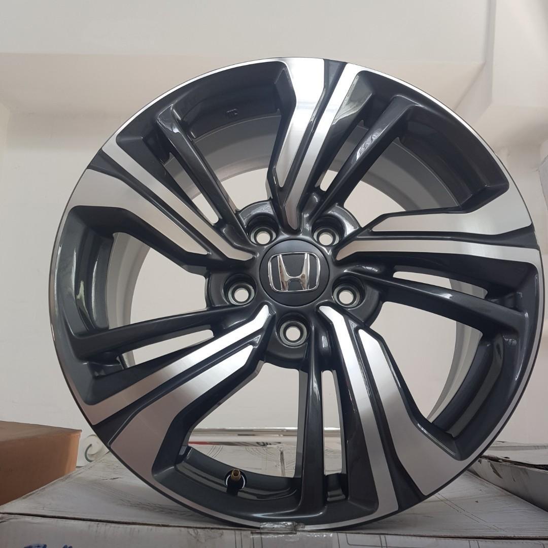 FAST DEAL 4pcs 17 inch Honda Civic turbo rim original gun metal silver ...