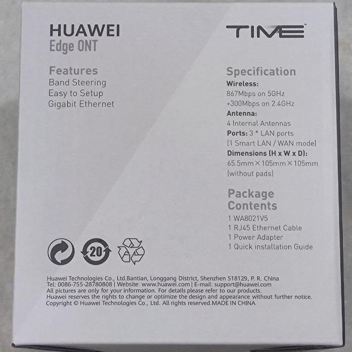 Huawei Edge ONT WA8021V5 WiFi Mesh Node (WiFi Repeater for Extending ...