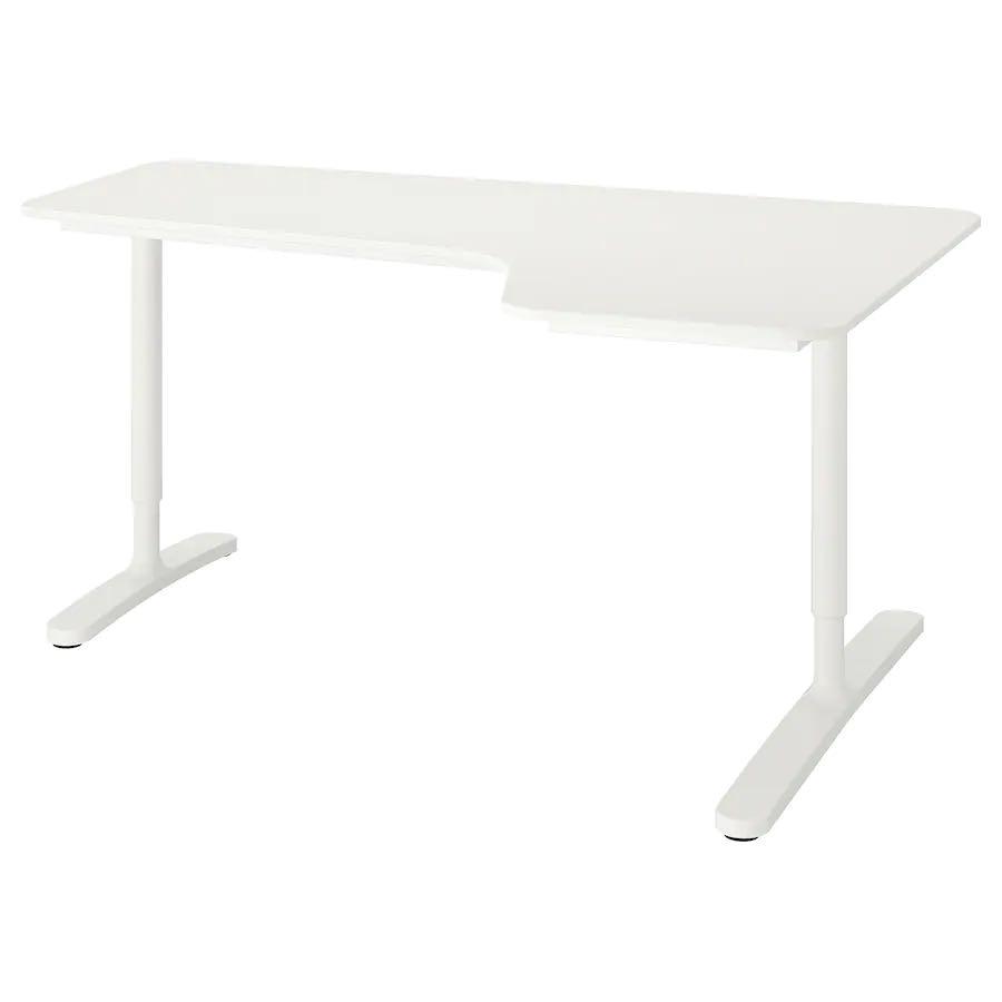 IKEA Bekant corner desk right, white, Furniture & Home Living ...