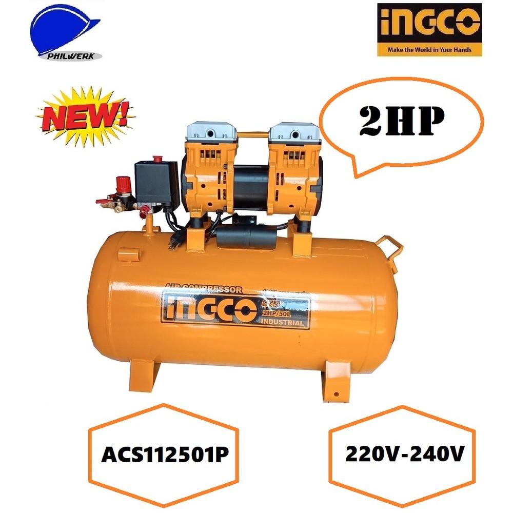 INGCO Industrial Air Compressor 2HP 50L, Commercial & Industrial ...