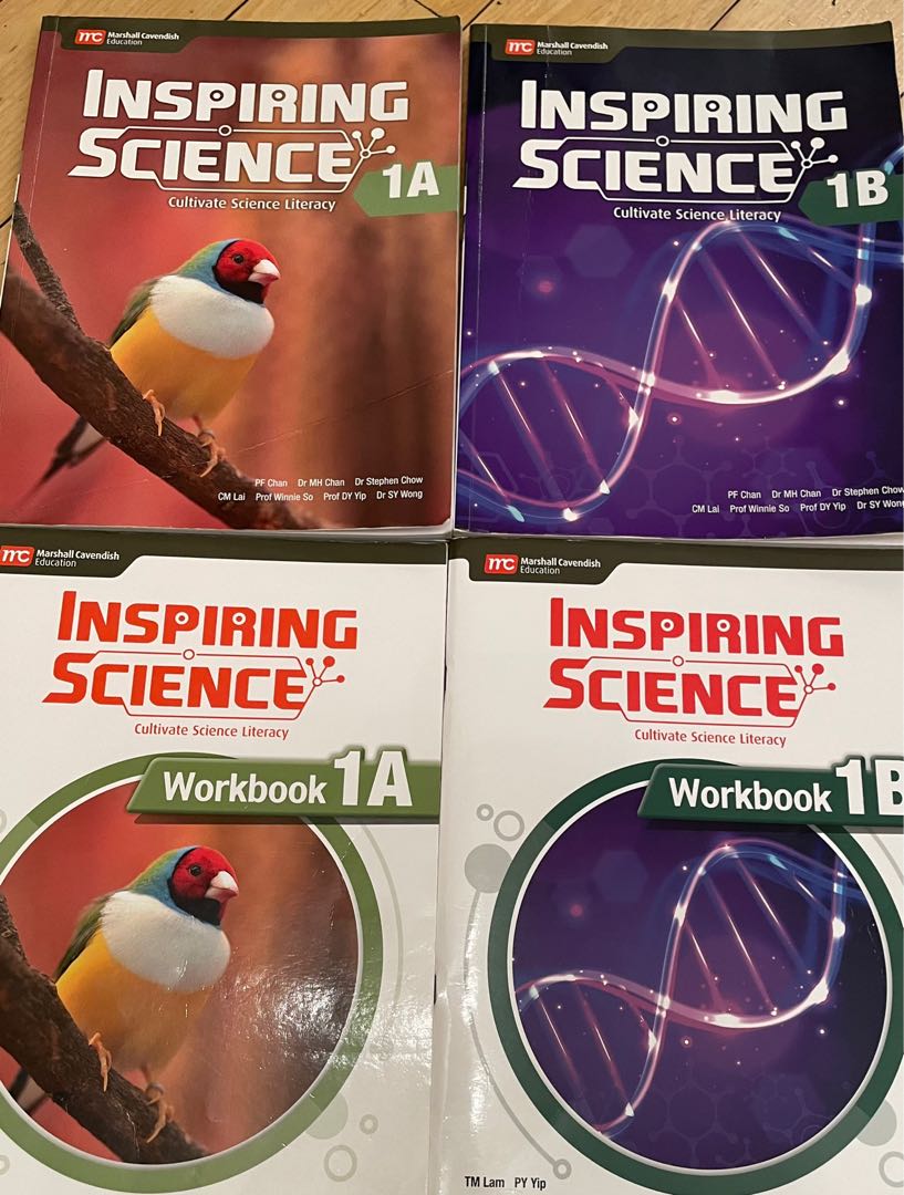 Inspiring science 1A, 1B, wb 1A, wb 1B, 興趣及遊戲, 書本 & 文具, 教科書 - Carousell