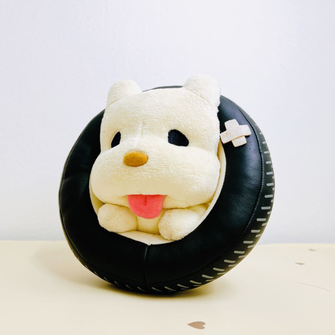 Japan Cute Tyre Dog Plush, Hobbies & Toys, Toys & Games on Carousell