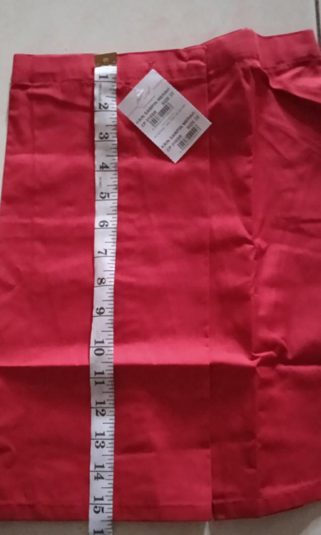 Kain sampin merah, Men's Fashion, Tops & Sets, Formal Shirts on Carousell