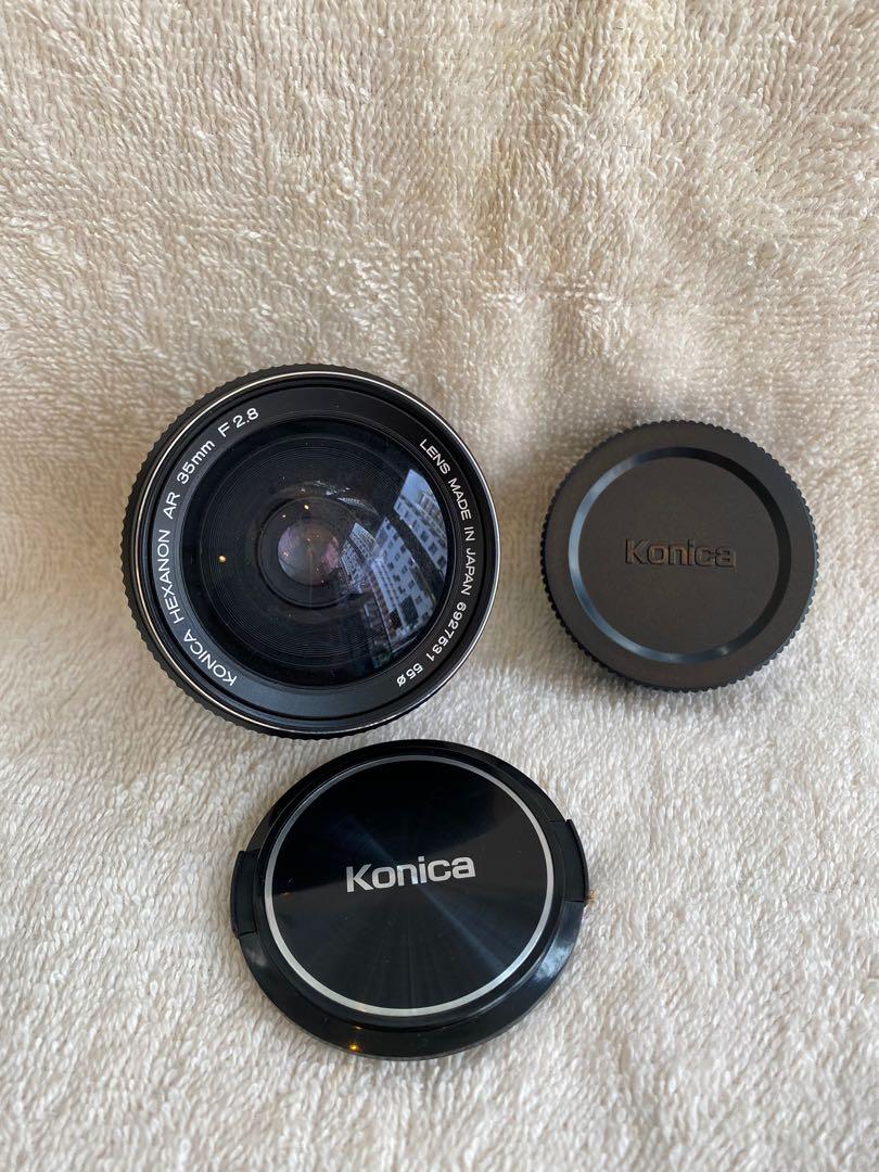 KONICA HEXANON AR 35MM F2.8, 攝影器材, 鏡頭及裝備 - Carousell