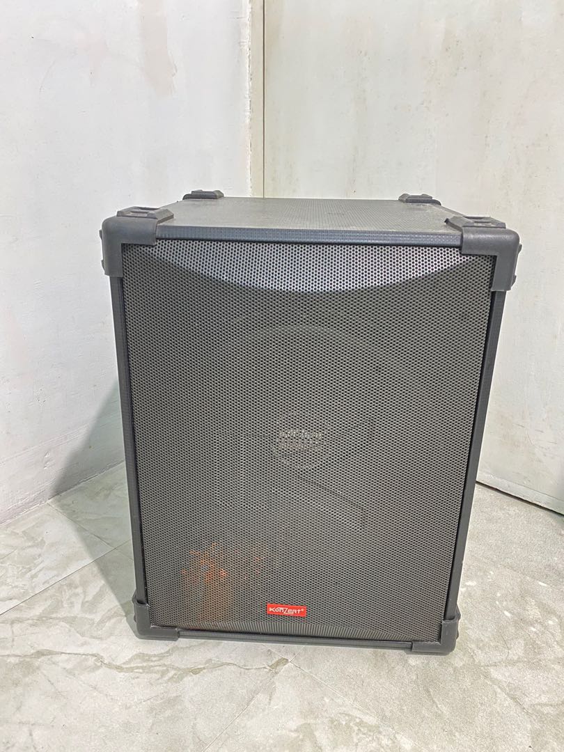 KONZERT KS-12SUB 12" POWERED ACTIVE SUBWOOFER 300WATTS RMS, Audio ...