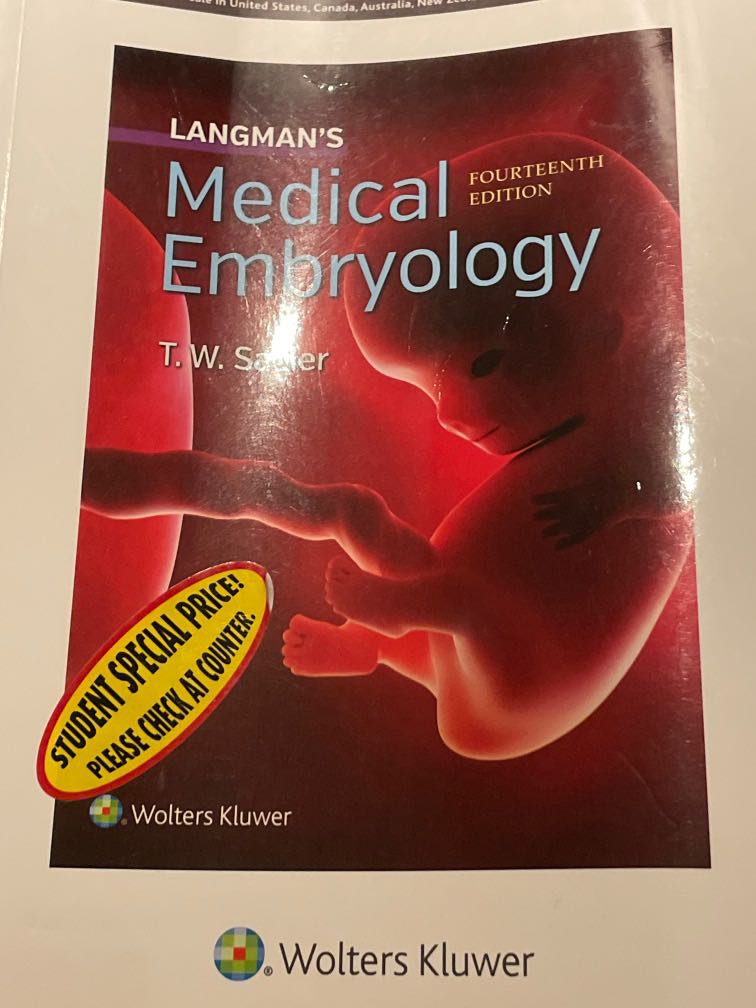 Langman’s medical embryology 14th edition, Hobbies & Toys, Books ...