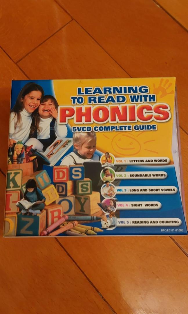 Learning to read with phonics VCD(全5隻VCD), 興趣及遊戲, 書本 & 文具, 小朋友書 - Carousell