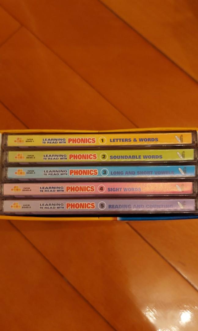 Learning to read with phonics VCD(全5隻VCD), 興趣及遊戲, 書本 & 文具, 小朋友書 - Carousell