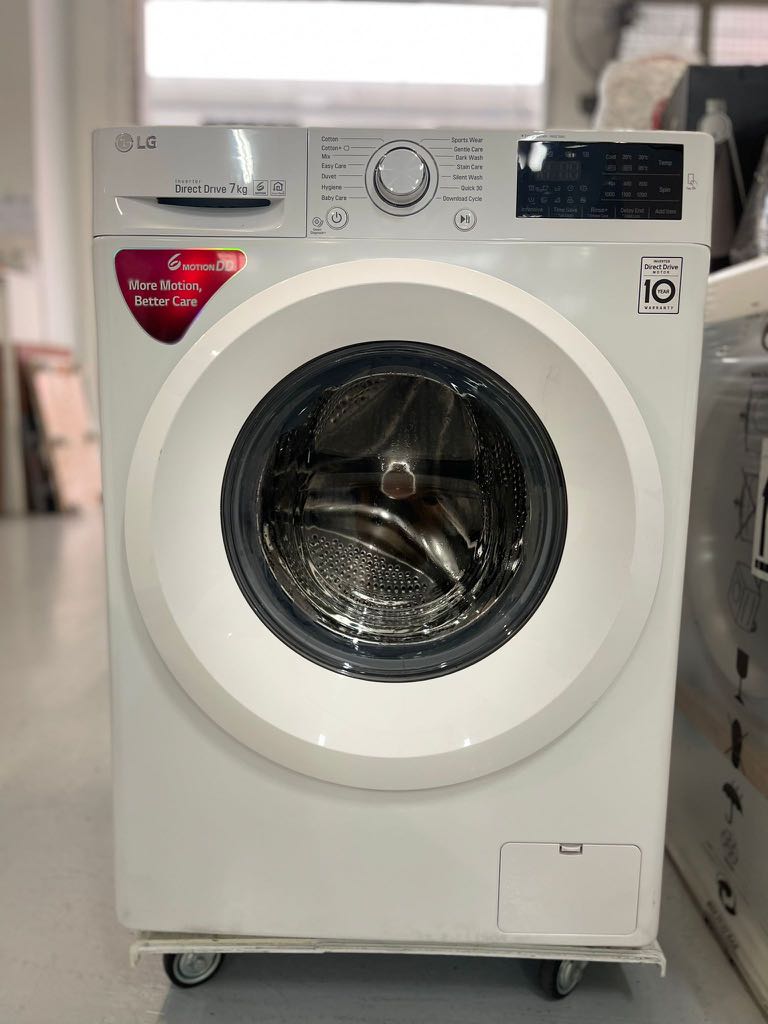 LG 7KG FC1270N5W FRONT LOAD WASHER, TV & Home Appliances, Washing ...