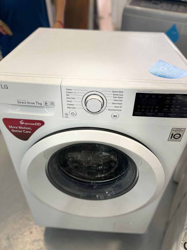 LG 7KG FC1270N5W FRONT LOAD WASHER, TV & Home Appliances, Washing ...