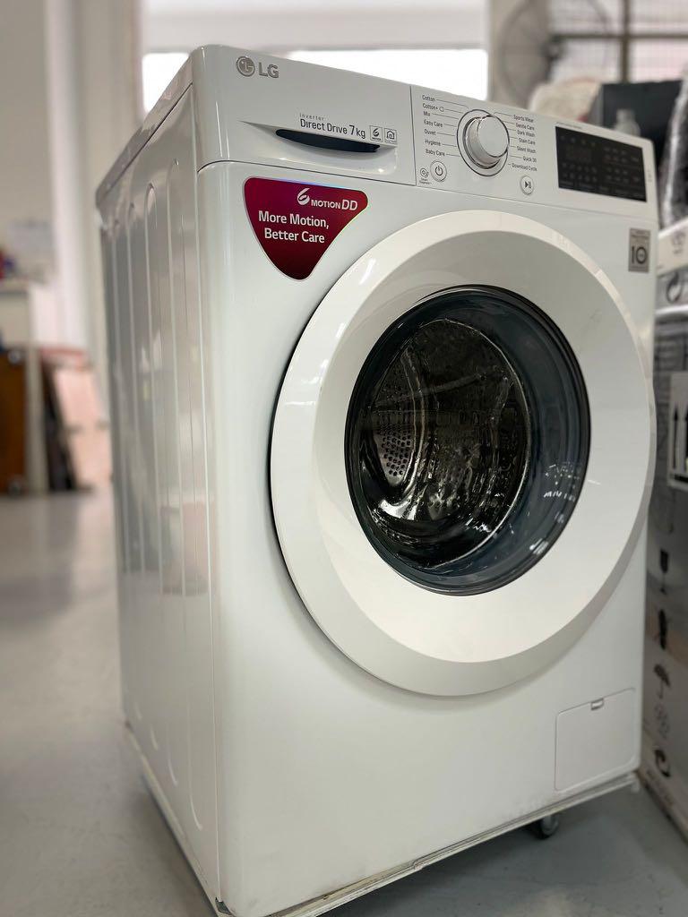 LG 7KG FC1270N5W FRONT LOAD WASHER, TV & Home Appliances, Washing ...