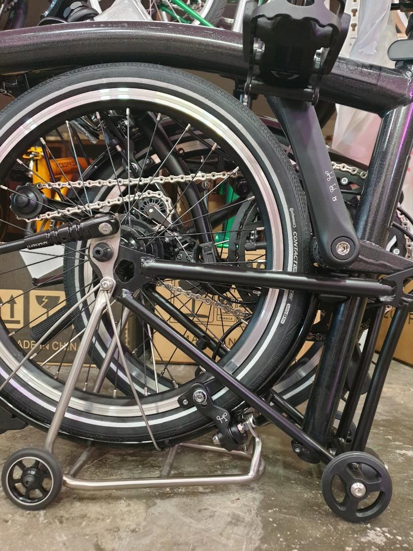 Lightweight Aluminium / Titanium Mini Rack for Brompton C Line P Line T ...