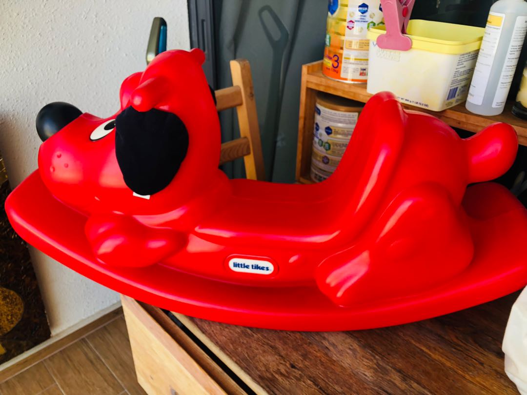 Little Tikes Rocking Dog, Babies & Kids, Infant Playtime on Carousell