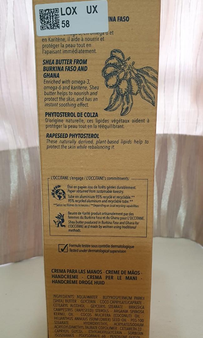 Loccitane Hand Cream 150ml, Beauty & Personal Care, Hands & Nails on ...