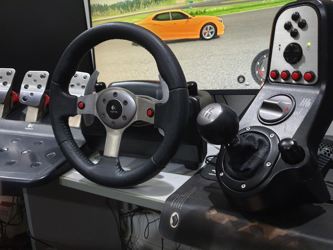 Logitech G25 Racing Wheel with Pedals and Shifter, Video Gaming, Gaming ...