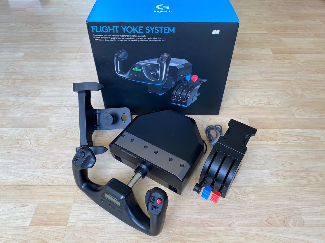 Logitech Professional Flight Yoke System, Video Gaming, Video Game ...