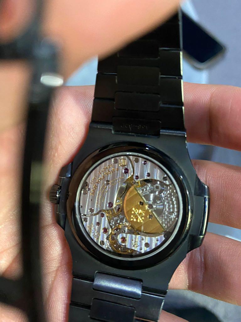 *lowered priced* Patek Philippe 5712/1A-001 Nautilus Custom Black Dial ...