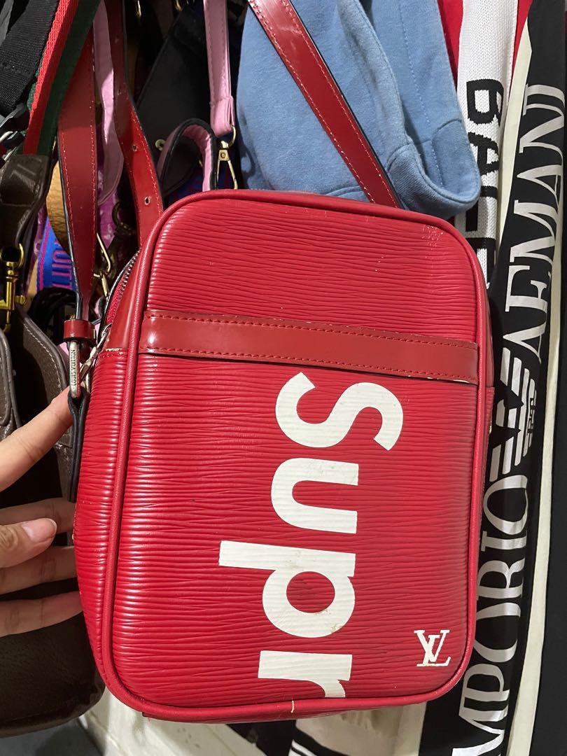 lv supreme sling bag, Men's Fashion, Bags, Sling Bags on Carousell
