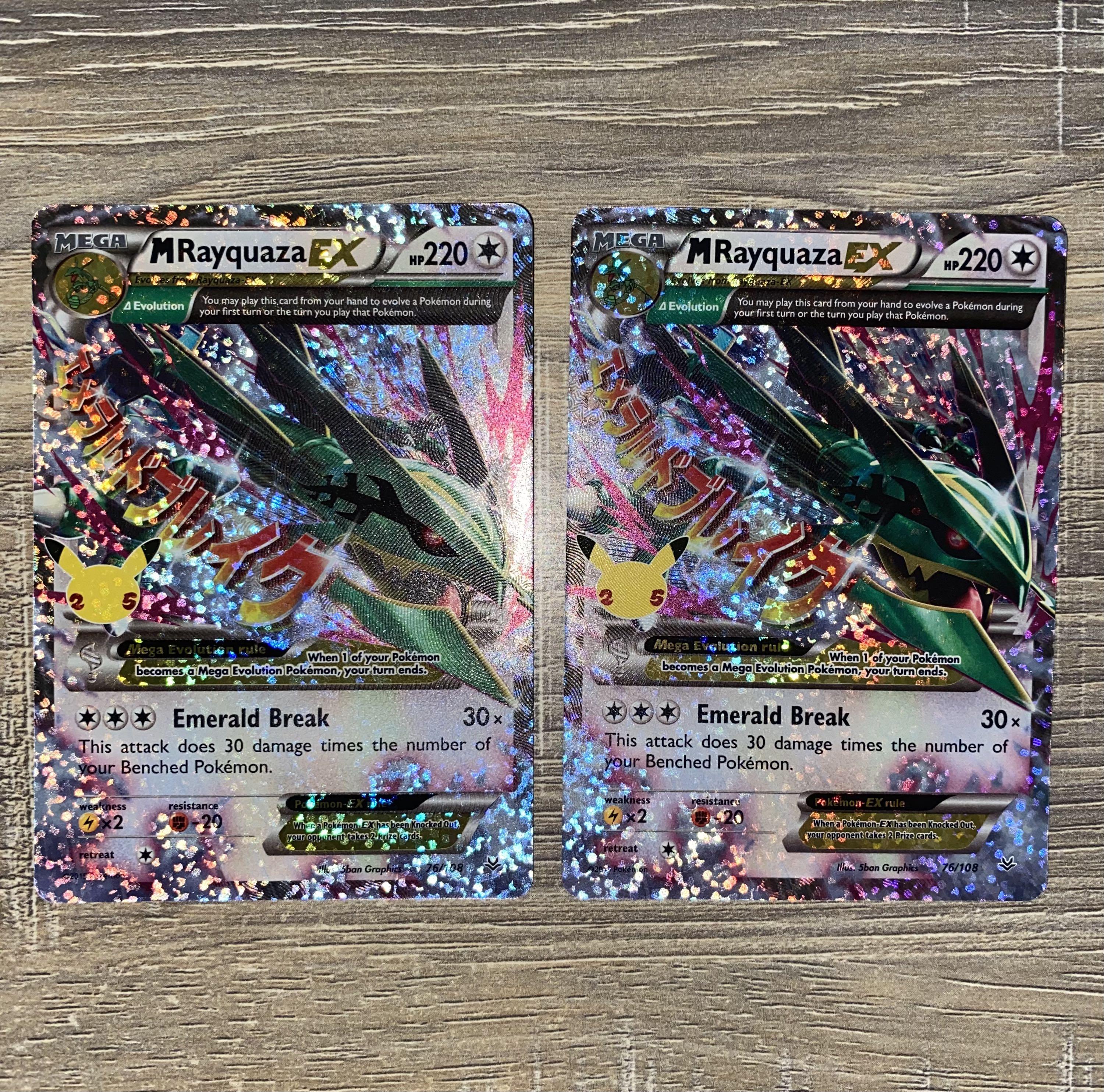 M Rayquaza EX - Pokemon 25th Anniversary Celebrations Mega Rayquaza EX ...