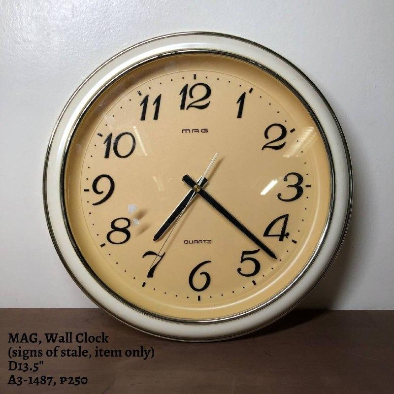 MAG Wall Clock, Furniture & Home Living, Home Decor, Clocks on Carousell
