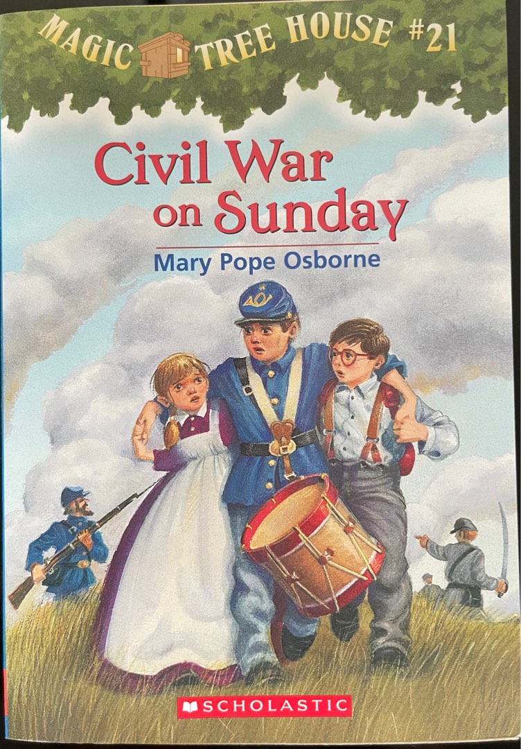 Magic Tree House #21 Civil War on Sunday, 興趣及遊戲, 書本 & 文具, 小說及非小說 ...