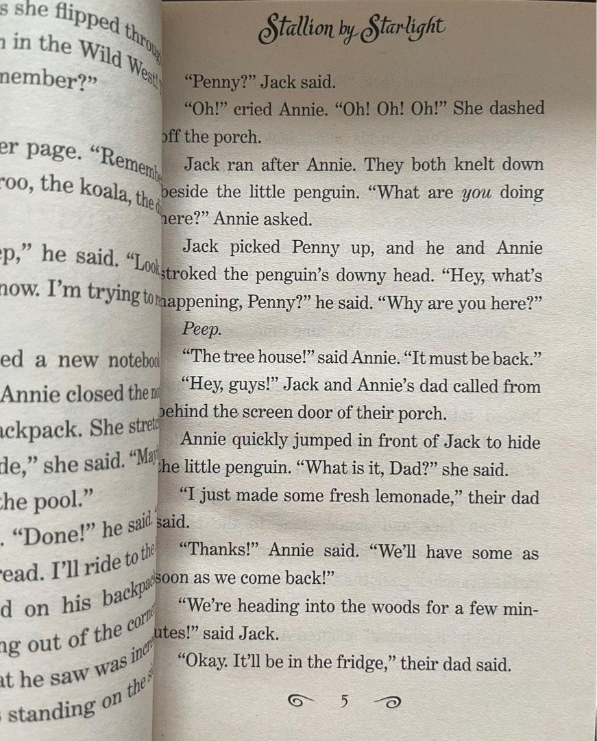 Magic Tree House #49 Stallion by Starlight, 興趣及遊戲, 書本 & 文具, 小說 & 故事書 ...