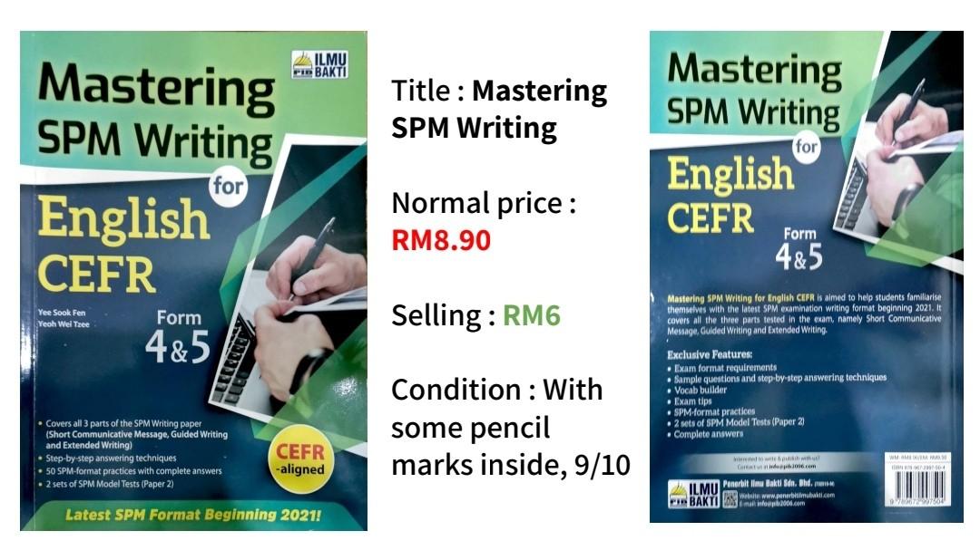 MASTERING SPM ENGLISH WRITING KSSM CEFR FORM 4-5, Hobbies & Toys, Books ...