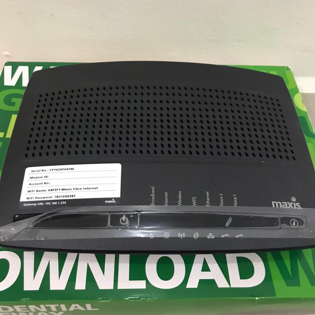 Maxis Fiber Wifi Router Model TG784nv3 Wireless VoIP Service Gateway ...