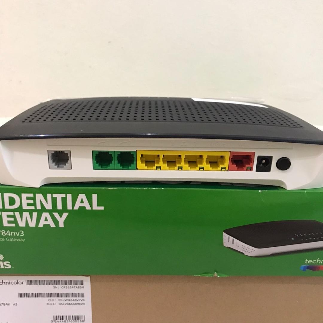 Maxis Fiber Wifi Router Model TG784nv3 Wireless VoIP Service Gateway ...