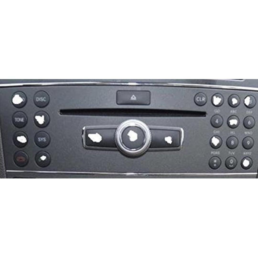 Mercedes Benz C E S Class Radio Media Button Sticker Decal Repair w204 ...