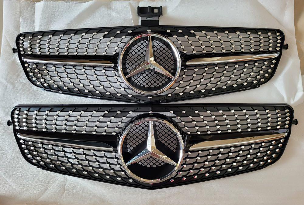 Mercedes Benz W204 C180 C200 C250 Sedan Diamond Grill / GT Grill and ...