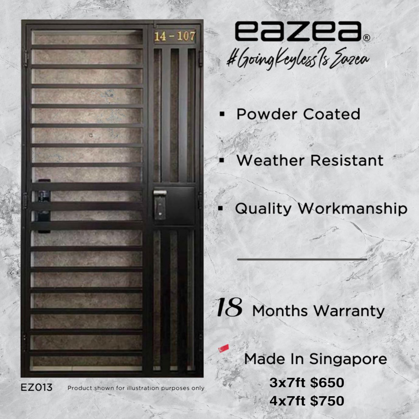 Mild Steel Gate for HDB, BTO and Condo, Furniture & Home Living ...