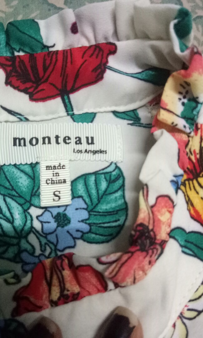 Monteau l.a imported, Women's Fashion, Tops, Blouses on Carousell