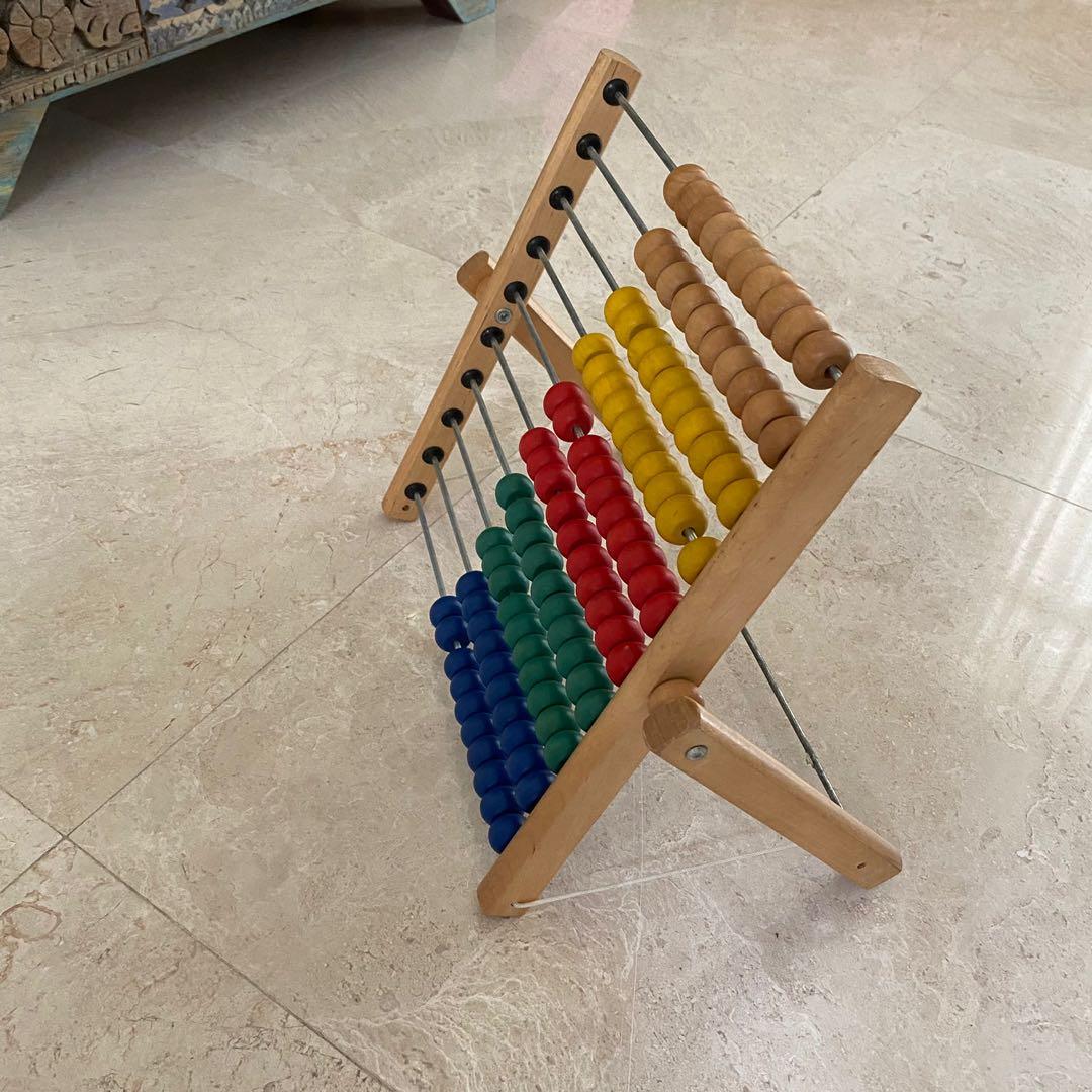 Multicoloured kids bead abacus rainbow, Hobbies & Toys, Toys & Games on ...
