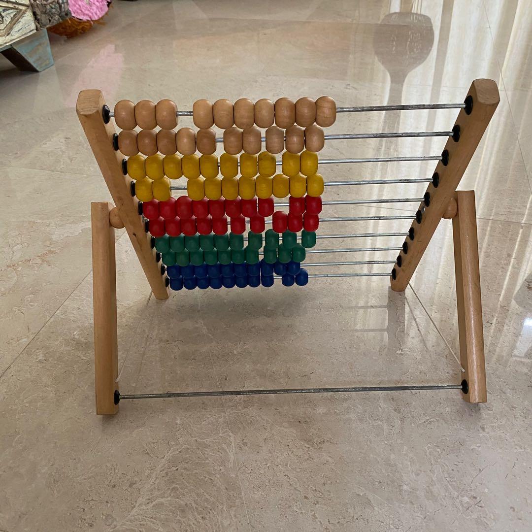 Multicoloured kids bead abacus rainbow, Hobbies & Toys, Toys & Games on ...