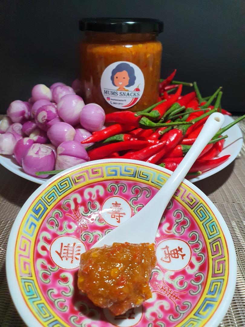 Mums Snacks Chilli Sambal Belacan , 100% Hand Made, Traditional Taste ...