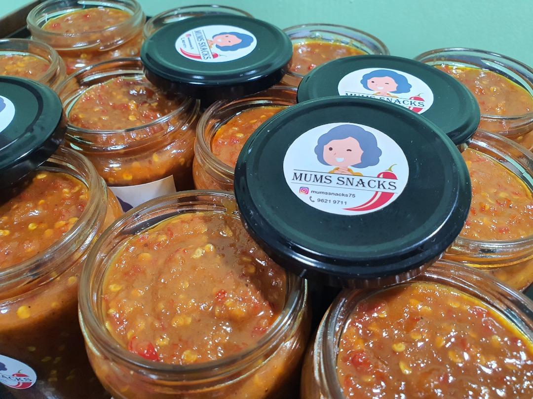 Mums Snacks Chilli Sambal Belacan , 100% Hand Made, Traditional Taste ...