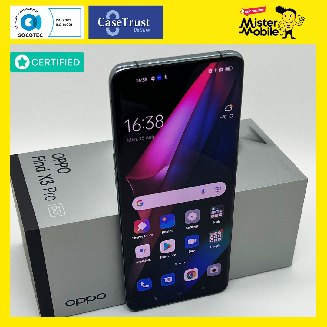 OPPO Find X3 Pro 5G 256 256GB Gloss Black Local Used Set, Mobile Phones ...