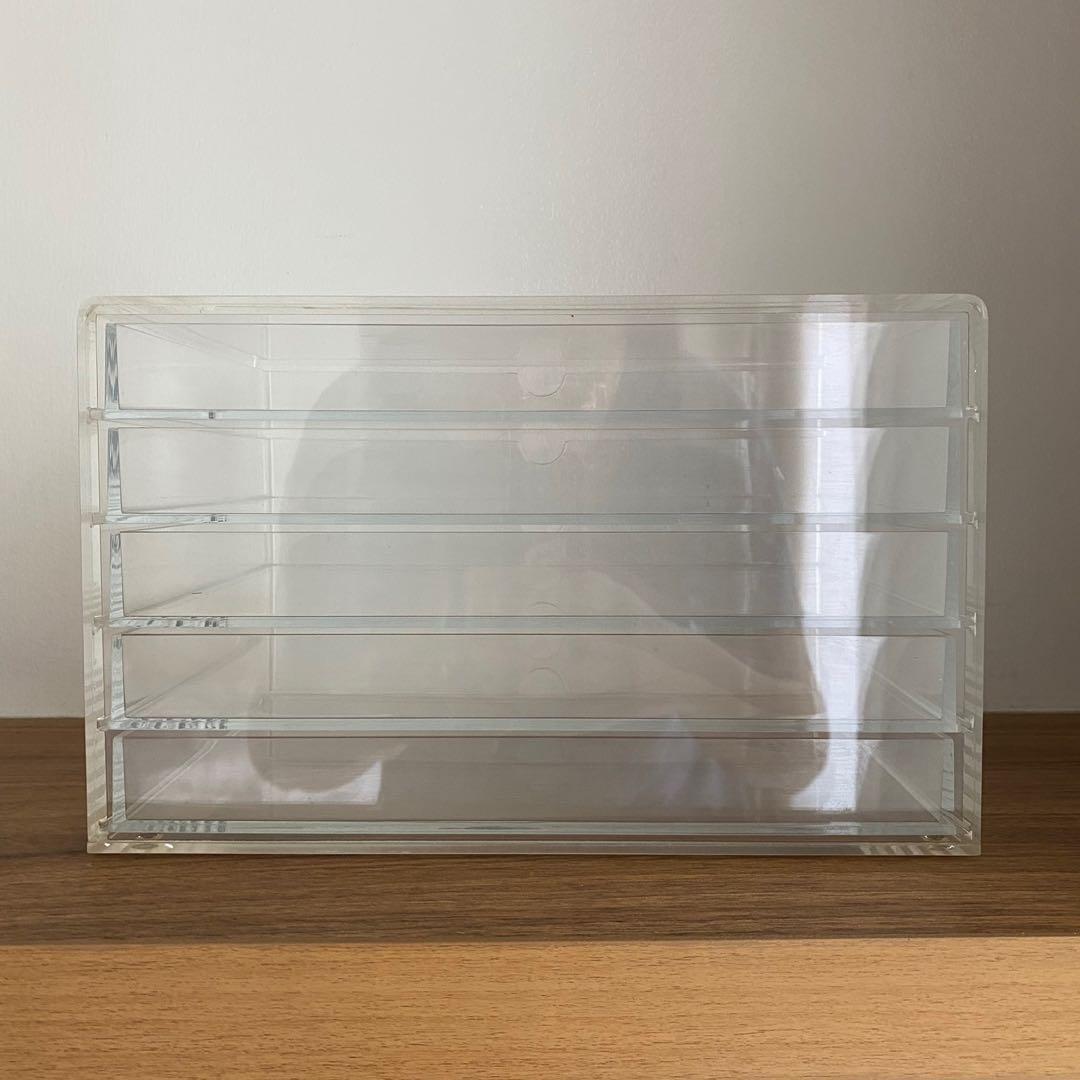 [ORIGINAL] Muji Acrylic Storage Unit | 5-Drawer, Furniture & Home ...