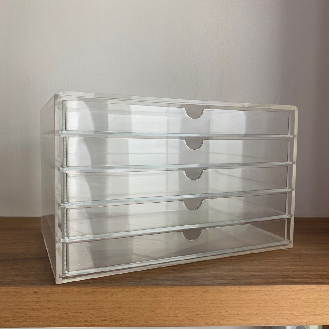 [ORIGINAL] Muji Acrylic Storage Unit | 5-Drawer, Furniture & Home ...